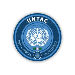 UNTAC sticker (Cambodja) - Gorilla-shop.nl | Defensie t-shirts